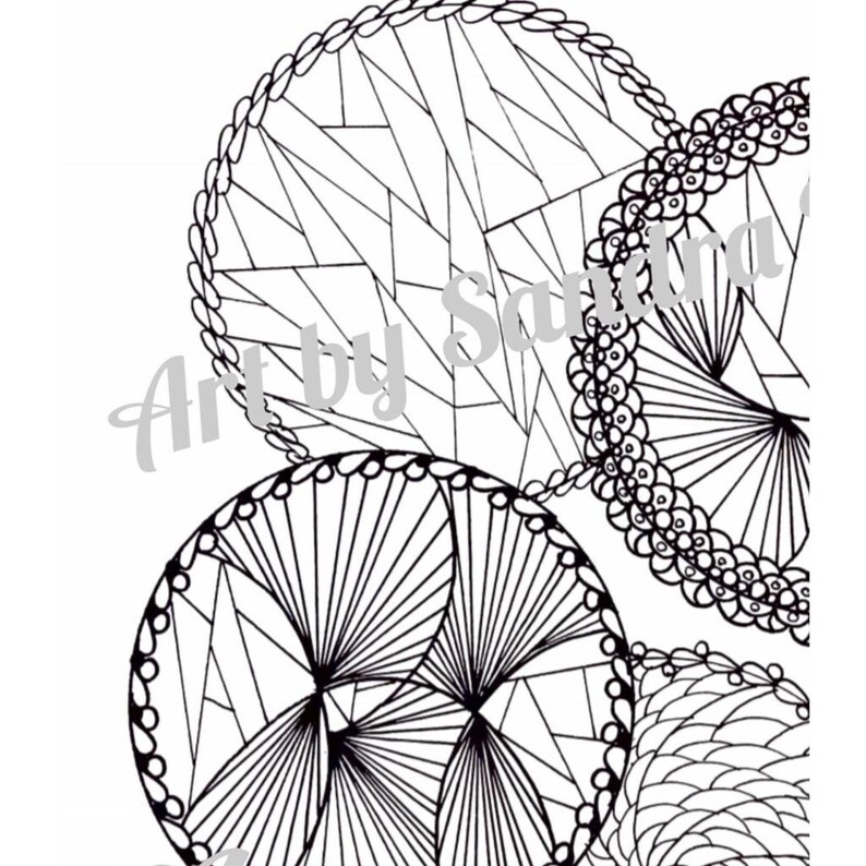 Mandala Coloring Page No. 8, Digital Download - Etsy