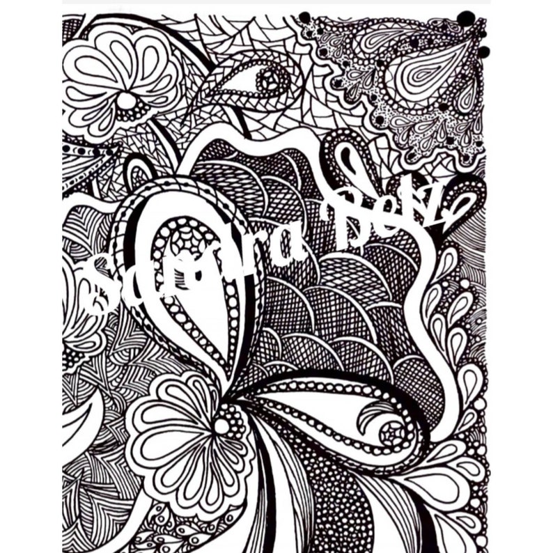 Line Drawing Coloring Page No. 1, Digital Download - Etsy