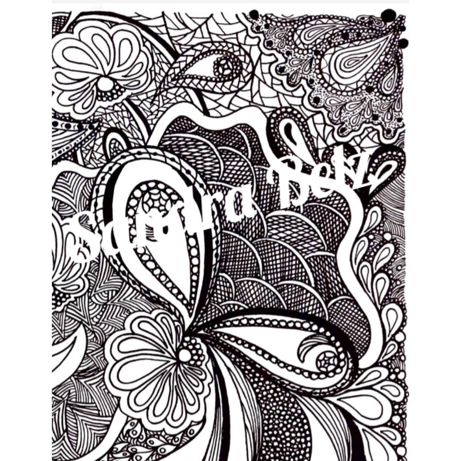 Line Drawing Coloring Page No. 1, Digital Download - Etsy