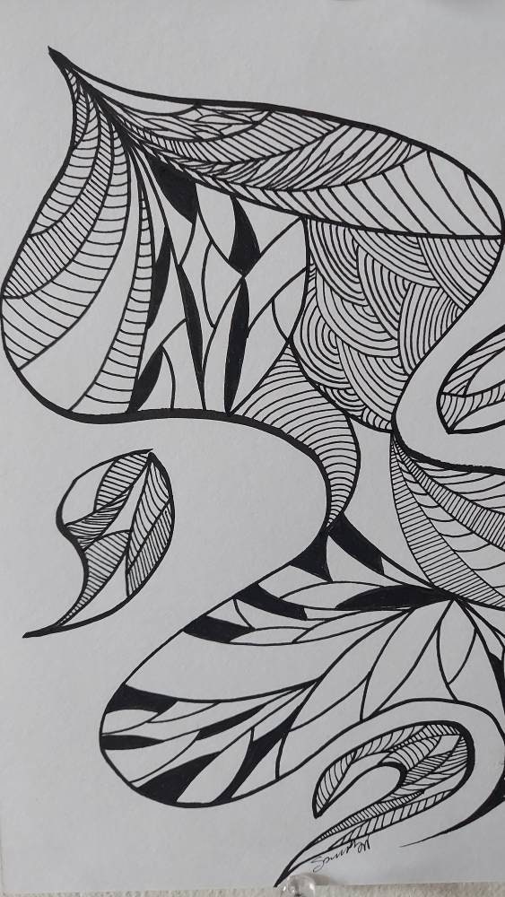 6"x8" Line Drawing No. 2 - Etsy