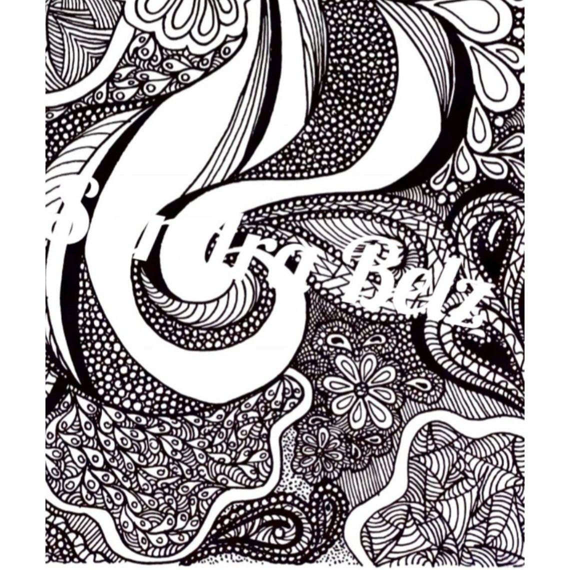 Line Drawing Coloring Page No. 1, Digital Download - Etsy