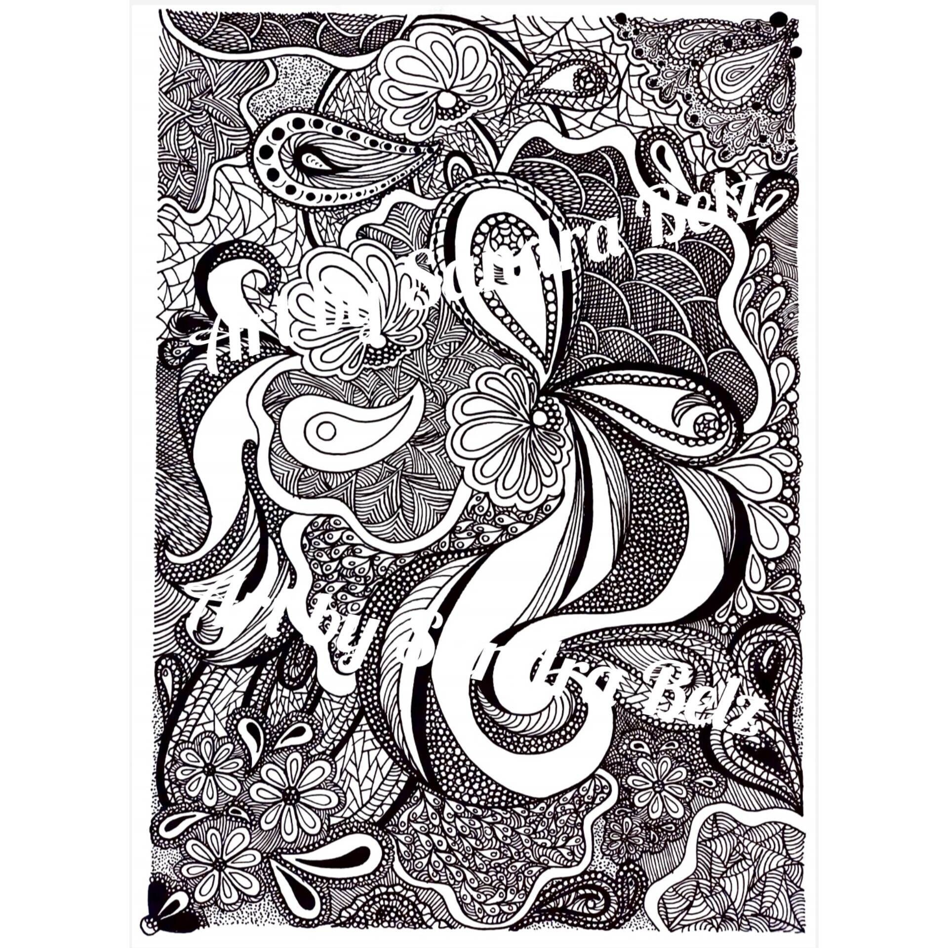 Line Drawing Coloring Page No. 1, Digital Download - Etsy