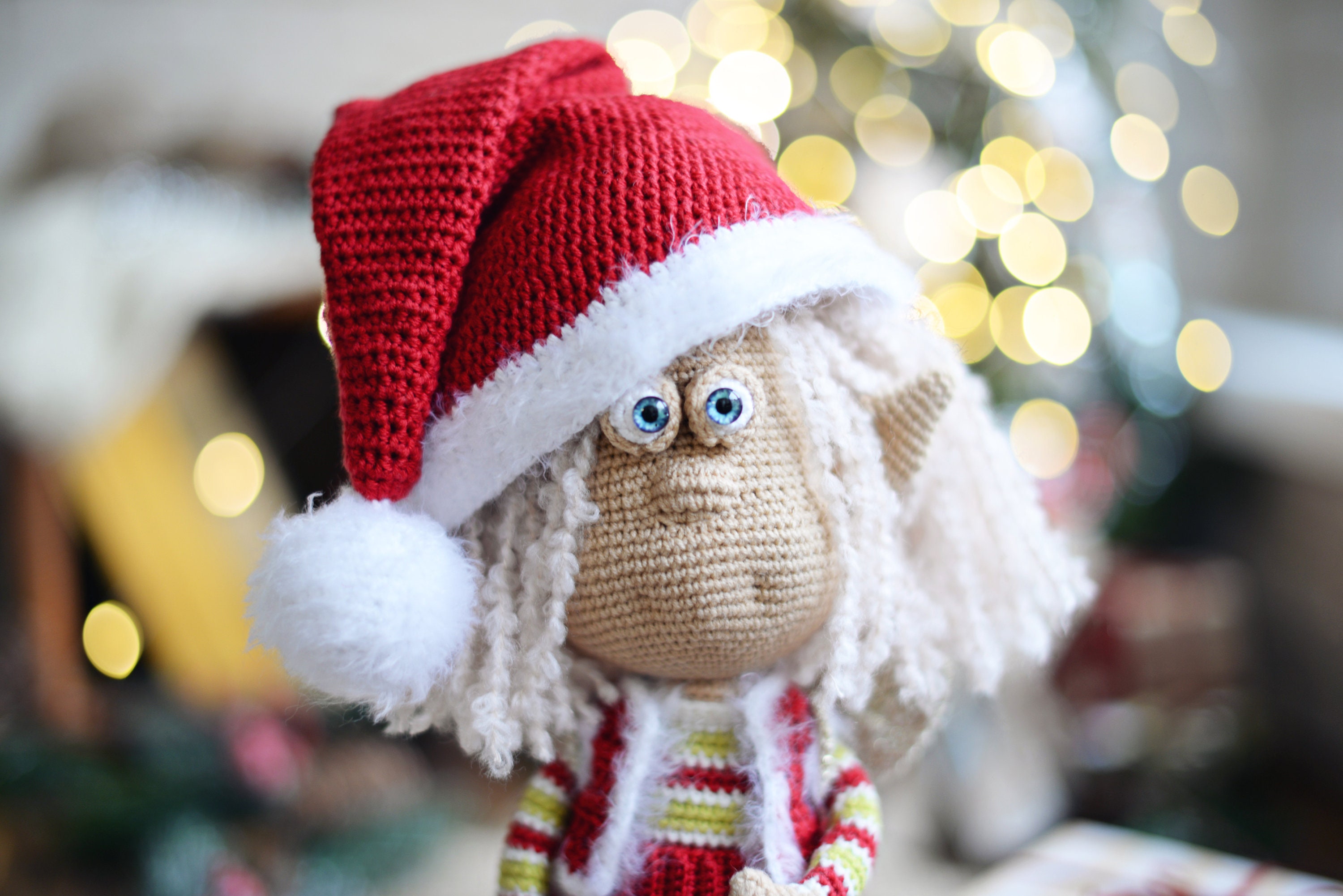 Amigurumi PATTERN Elf, Elves, Angel, Crochet Doll, Stuffed Gnome, Santa ...