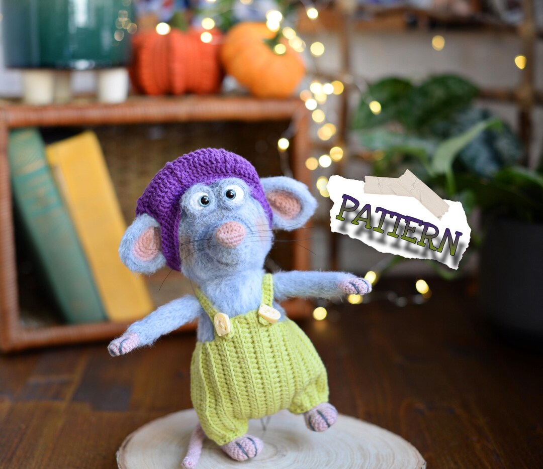 Crochet PATTERN Mouse, Amigurumi Mouse, Rat, Vole, Hamster, Stuffed Toy ...