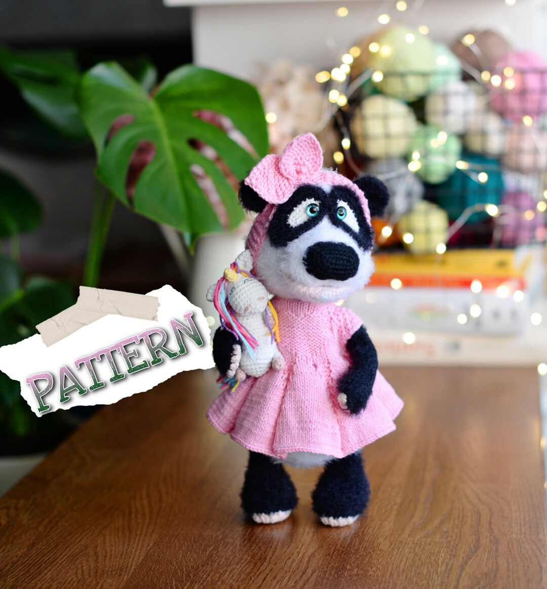 Crochet PATTERN Panda Bear Teddy Amigurumi Animal Toy English PDF DIY ...