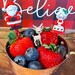 Christmas Bento Lunch Food Picks Santa Food Picks Mrs. Claus Food Picks ...