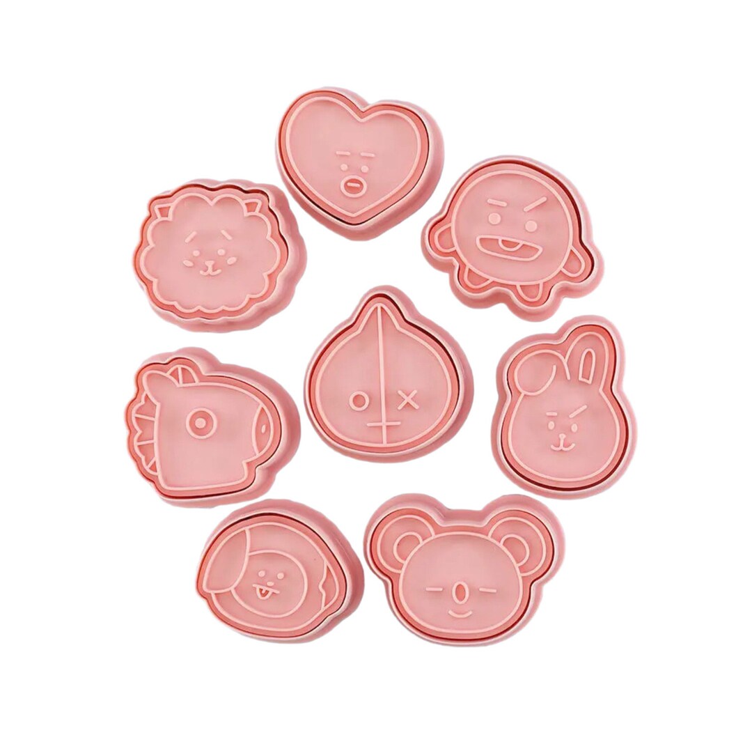 BTS Sandwich Cutters Bento Lunch Kawaii Characters BTS Cookie Cutters ...