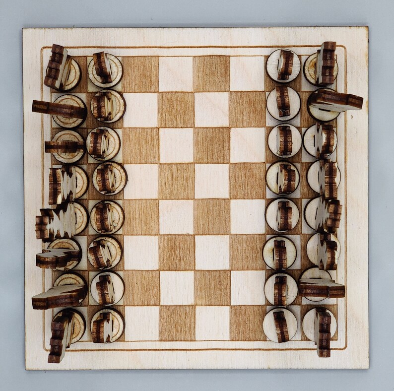 Mini Chess/miller/checkers (laser Cut Vector) - Beer Mat - SVG, Dxf ...