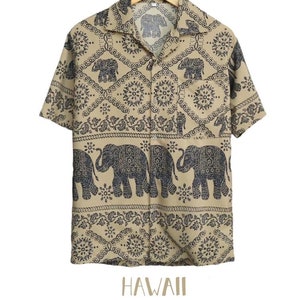Thai Elephant Shirt , Shirt Hawaian Style - Etsy