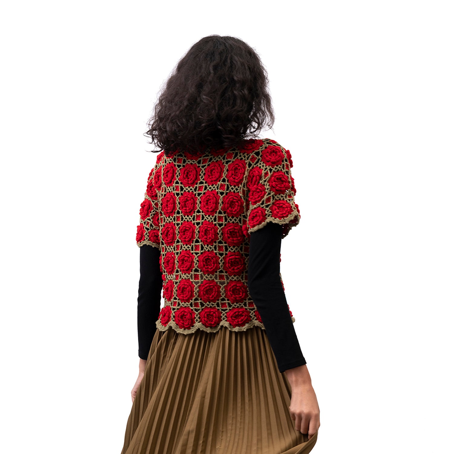 Handmade Clothing Short Sleeves Sweaters for Women Wool Cashmere ...