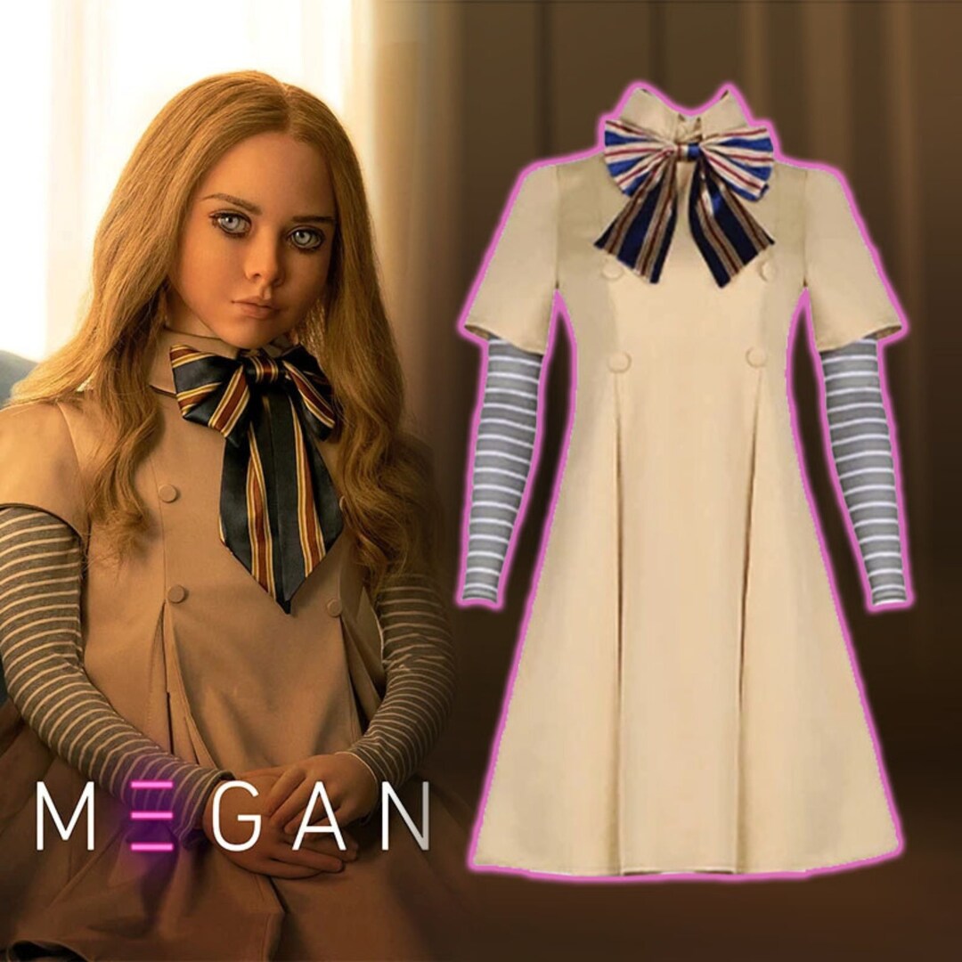 M3GAN Costume for Girls 5pcs Girl Megan Costume Girl - Etsy