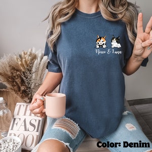 Comfort Colors Custom Cat Face Shirt Personalized Cat Breed T-shirt ...