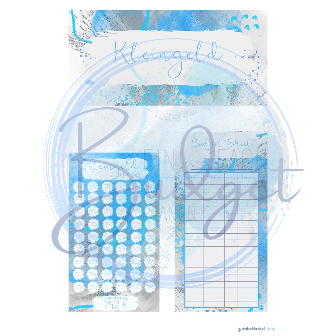 Kleingeld Challenge Passend Zum Starterset 3 Teiliges Set - Etsy