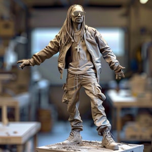 Rapper Sculpture: 3D Printable STL File (digital Download) - Etsy UK