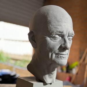 Custom 3D Printed Life-size Head Bust: Personalized Sculpture - Etsy