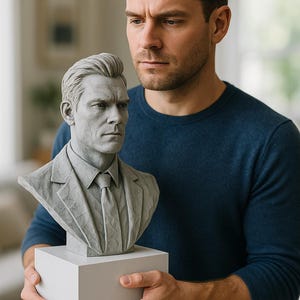 Custom 3D Sculpture From Photo: Personalized Bust Sculpture - Etsy