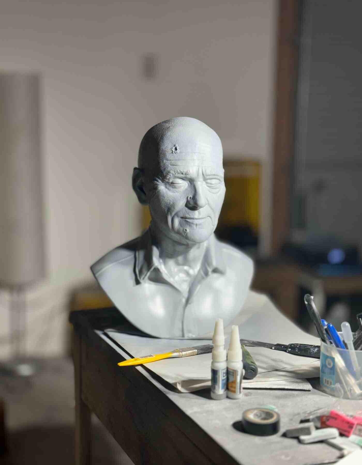 Custom 3D Printed Life-size Head Bust: Personalized Sculpture - Etsy