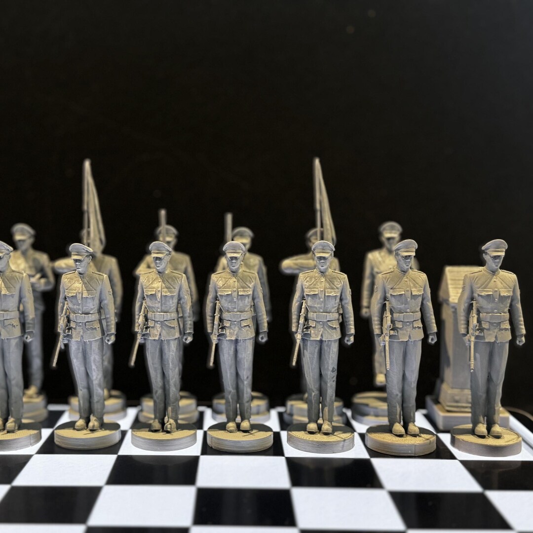 Custom Luxury Chess Pieces: Collectible Resin Chess Art - Etsy