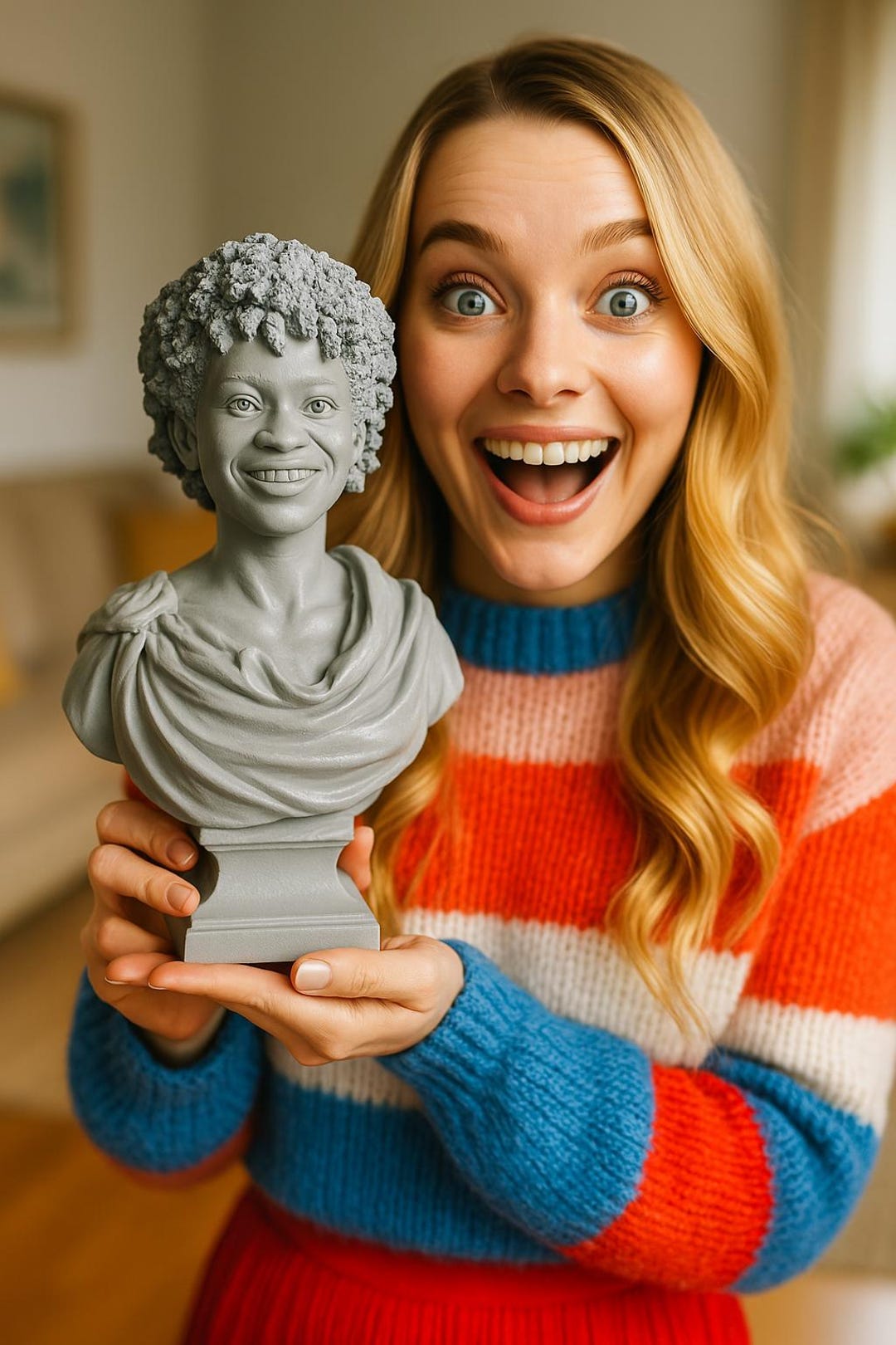Custom Gifts: Unique Custom 3D Bust Sculpture - Personalized Room Decor ...
