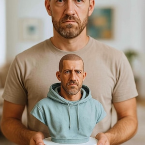 Custom Busts From Photo ,custom 3D Printed Bust & Free Digital File ...