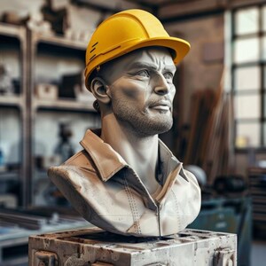Custom Construction Sculpts, Construction Worker Gifts, Custom 3d ...