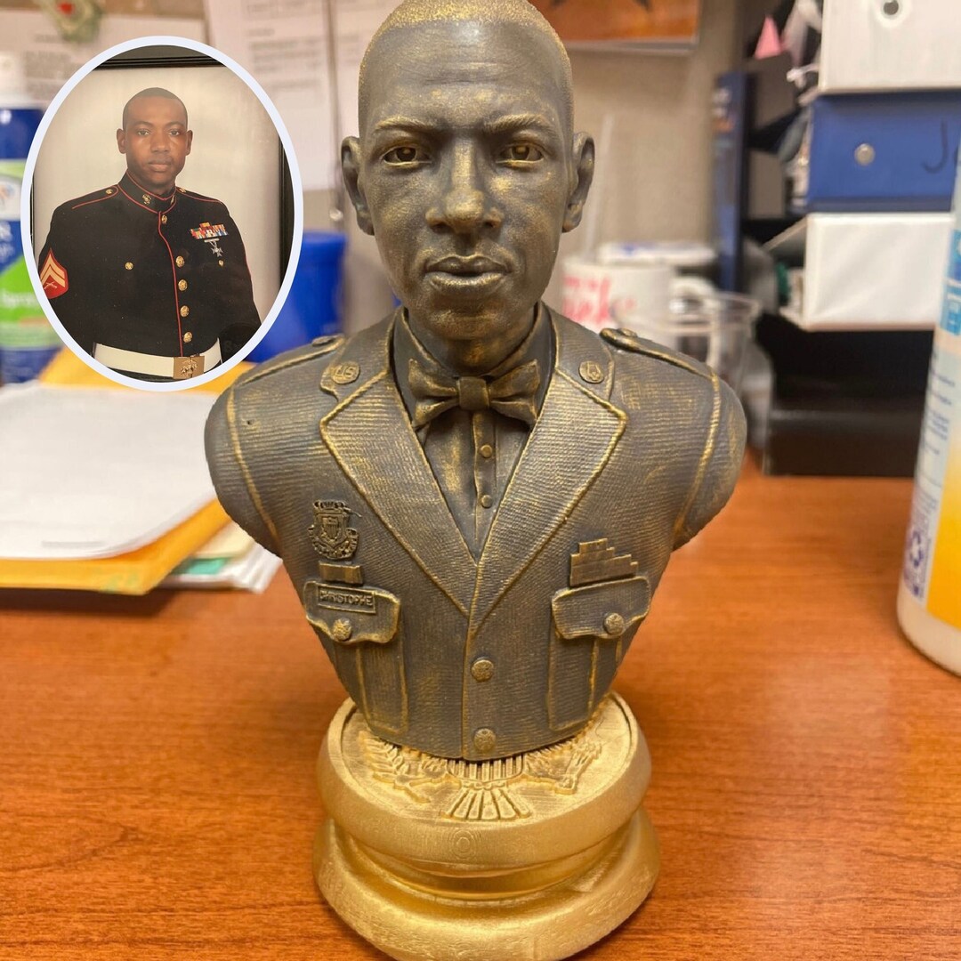 Custom Veteran Gift, Personalized Custom 3D Sculpt of Veteran, Army ...