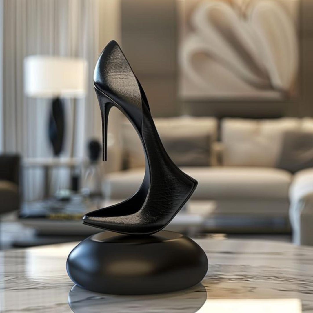 Heels Shoes Art, Custom Luxury Heels Sculpt as Decor for Heels Lovers ...