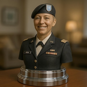 Custom Veteran Gift, Personalized Custom 3D Sculpt of Veteran, Army ...