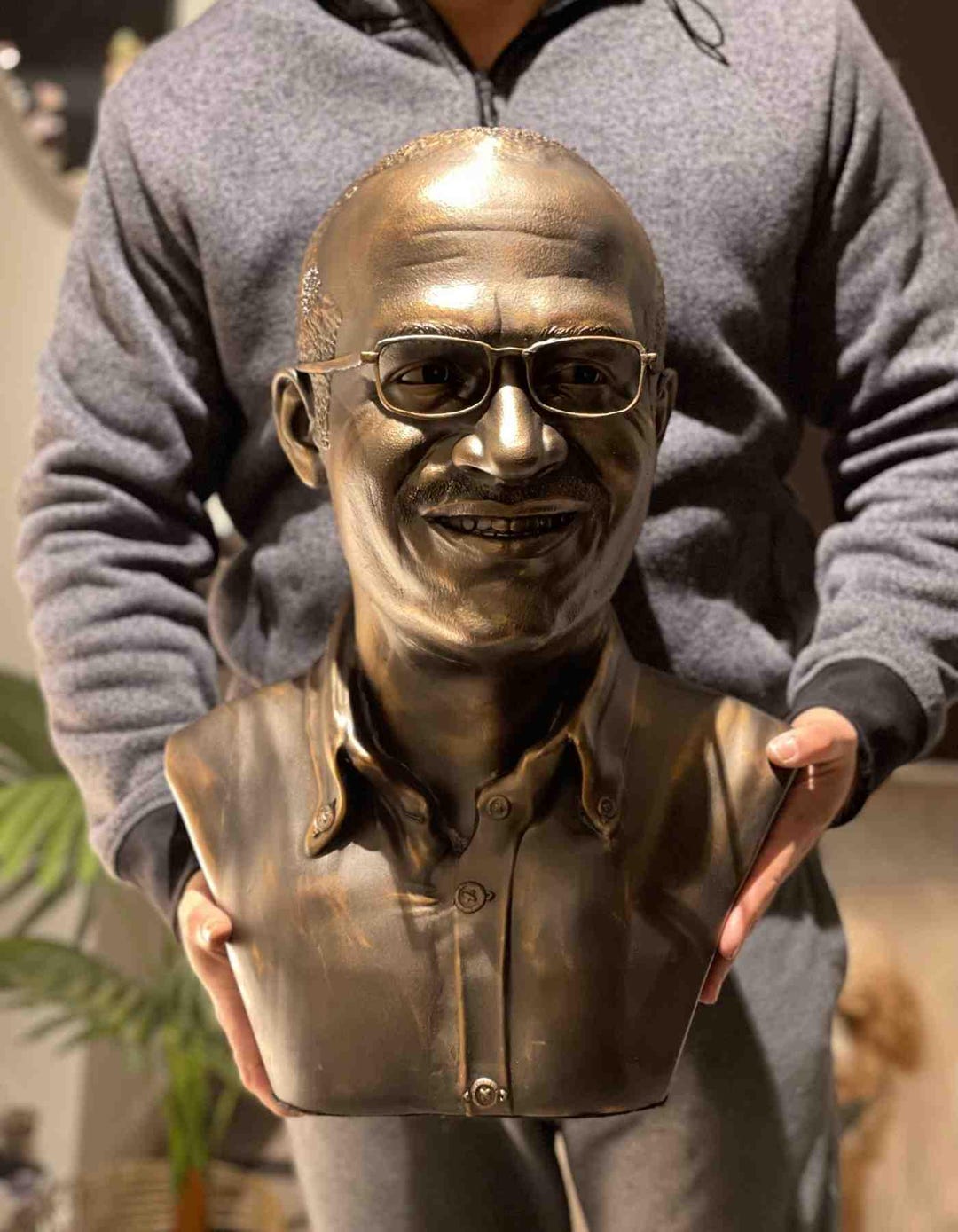 Custom 3D Printed Life-size Head Bust: Personalized Sculpture - Etsy