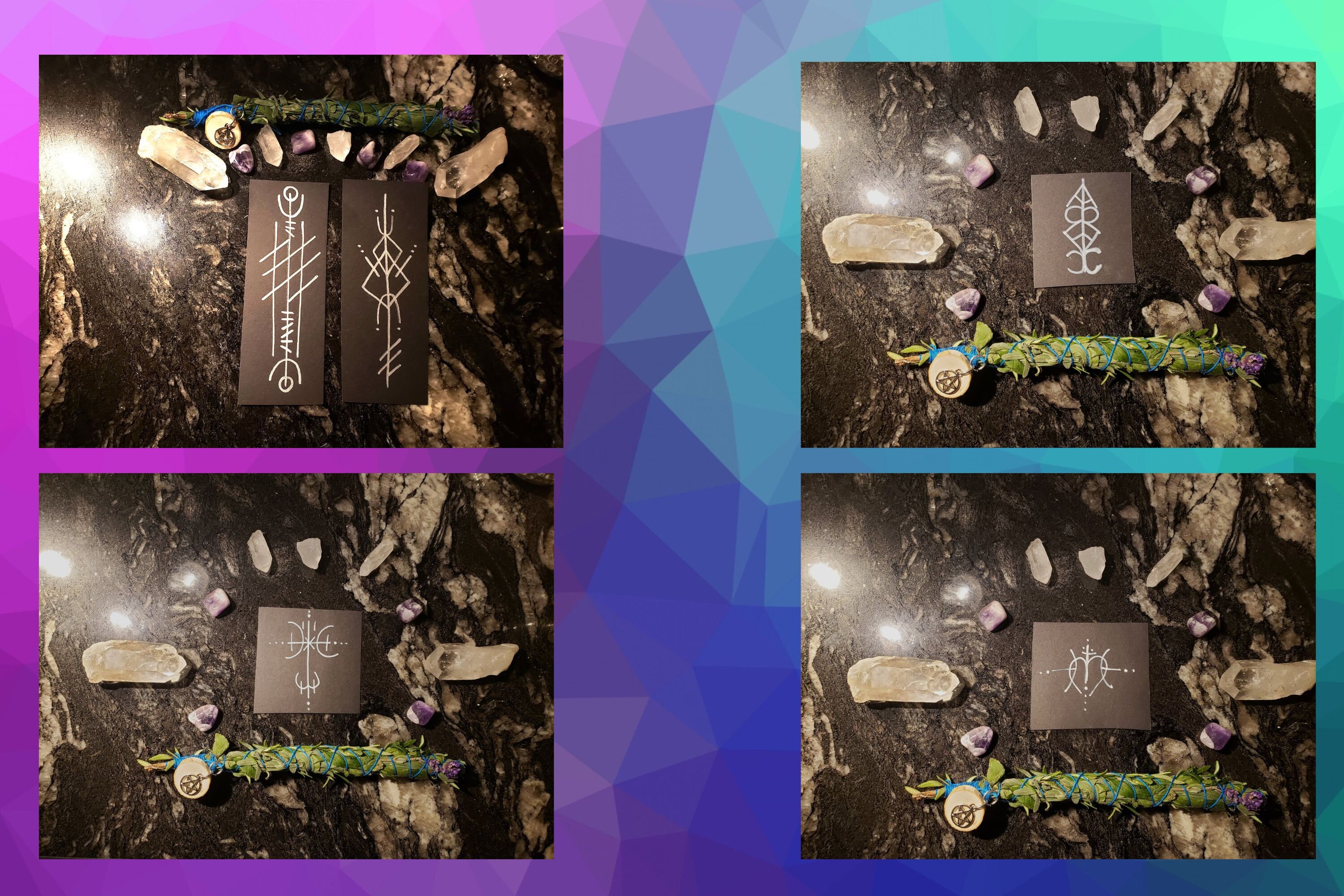 Custom Sigil Creation Personalized Painted , Magic, Bindrune, Sigil ...