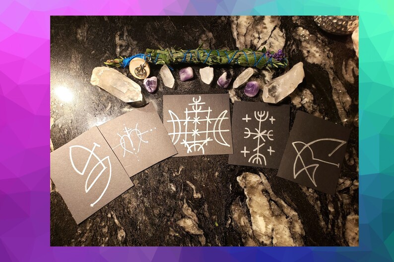 Custom Sigil Creation Personalized Painted , Magic, Bindrune, Sigil, Tattoo, Seal, Spell ...