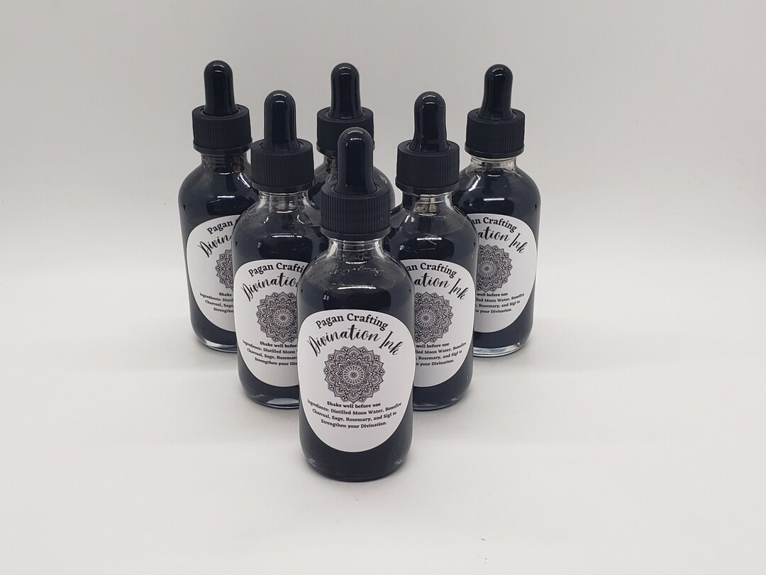 Divination Scrying INK, Made With September Full Moon Bonfire Charcoal ...