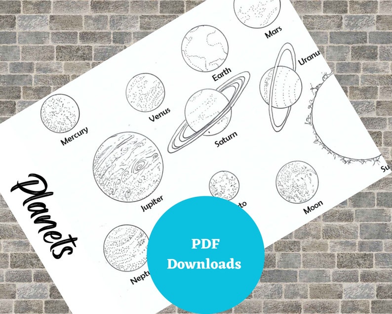 Astrology Planet Correspondences Chart: Bos/grimoire Printable (PDF ...