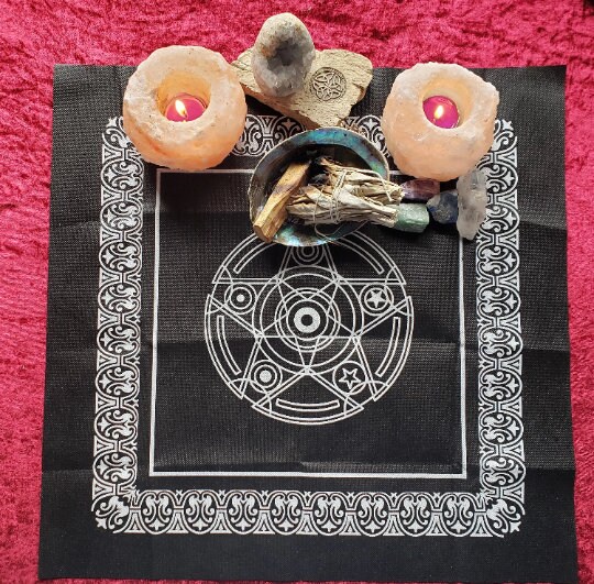 Altar Cloth, Tarot Cloth, Reading Tarot Tablecloth, Divination ...