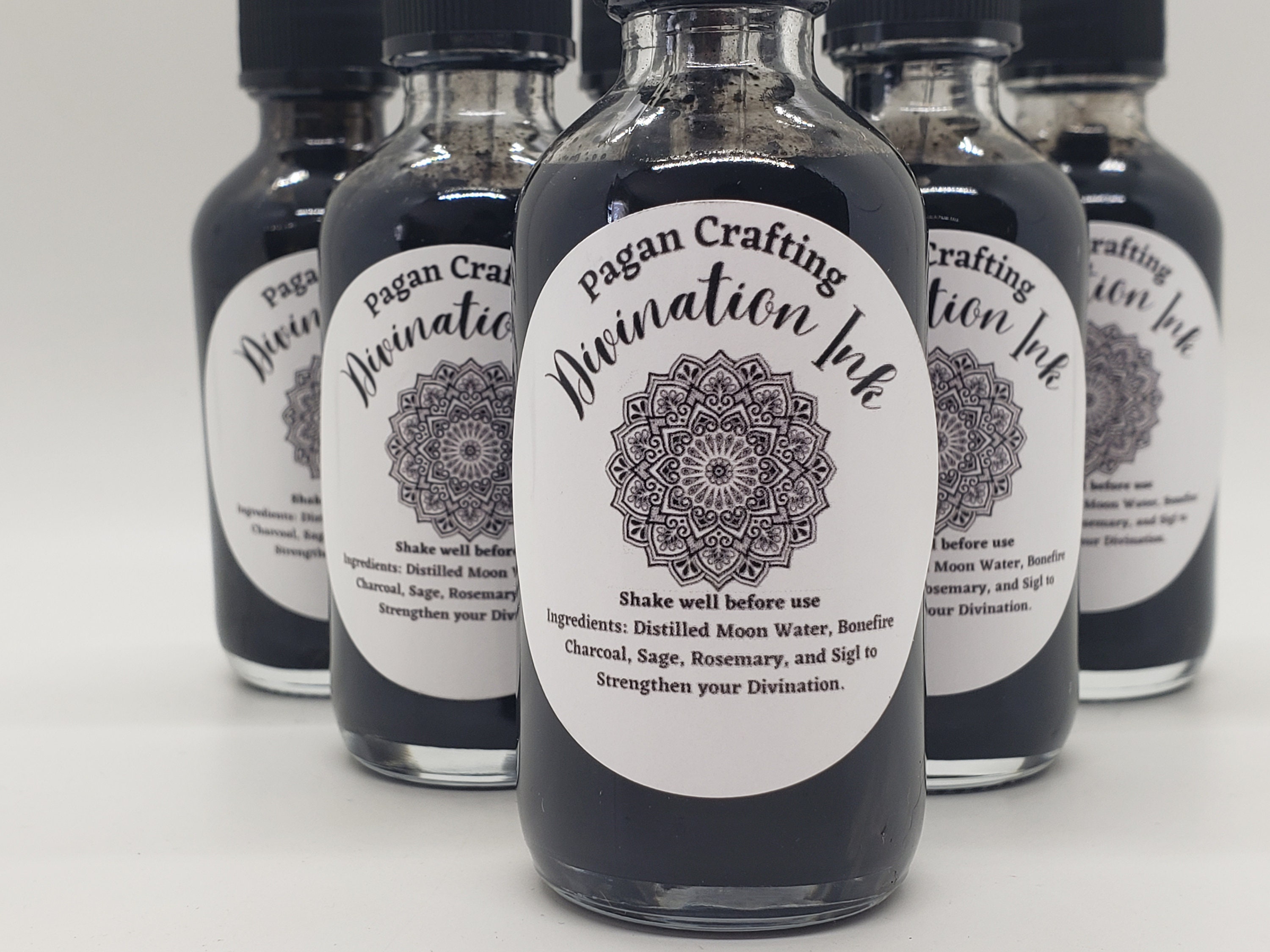 Divination Scrying INK, Made With September Full Moon Bonfire Charcoal ...