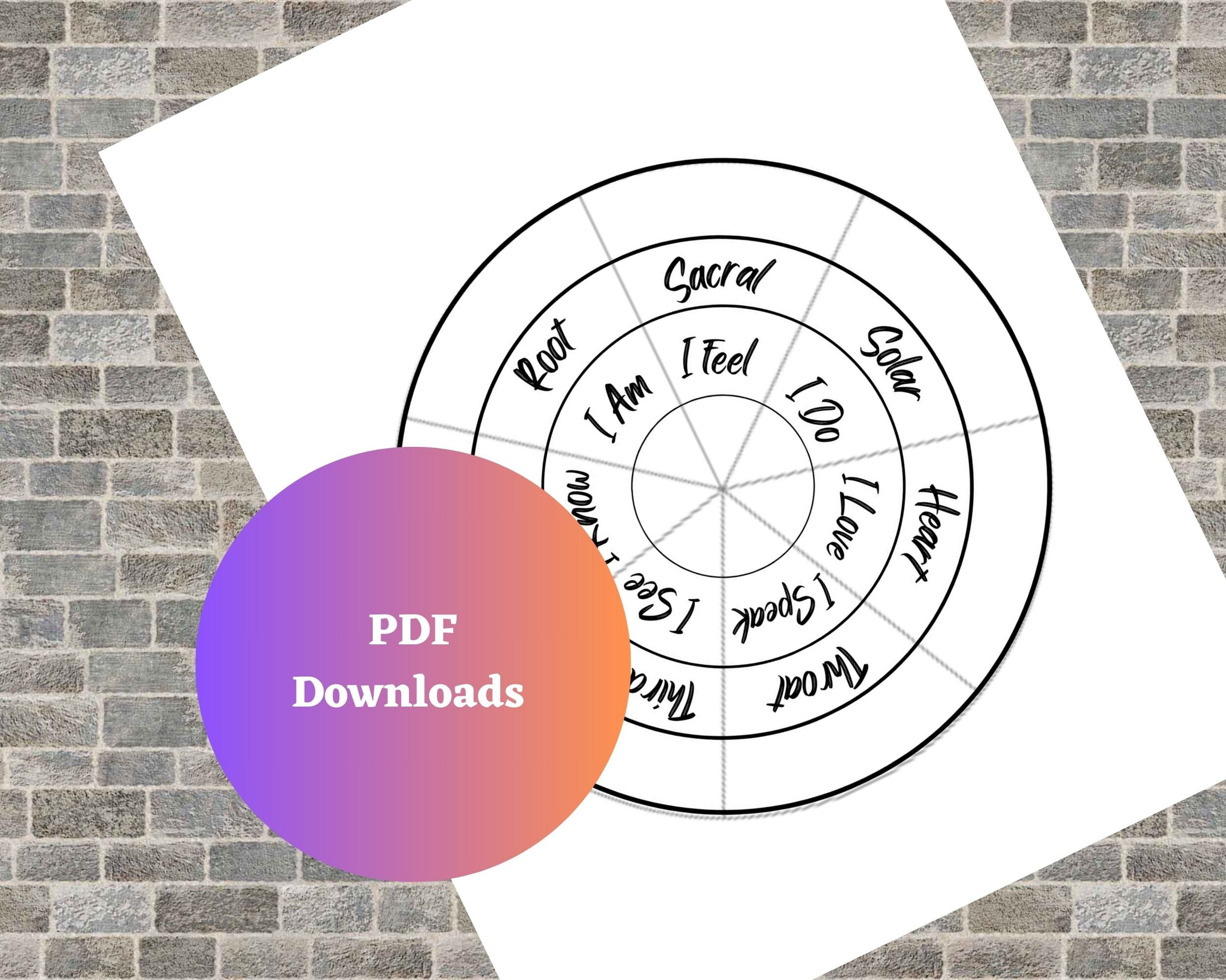 Chakra Board Template - 2 Page -pagan Crafting, as Seen on Youtube ...