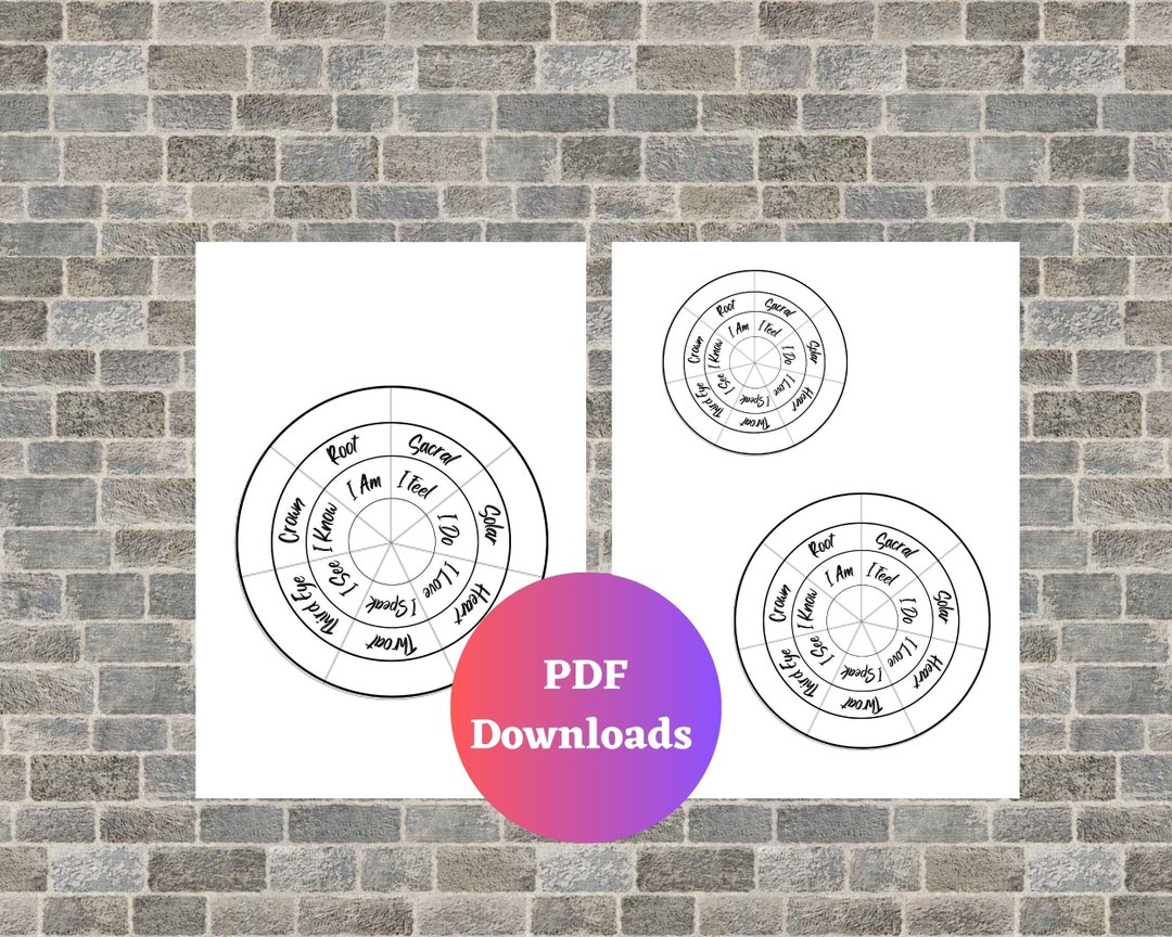 Chakra Board Template - 2 Page -pagan Crafting, as Seen on Youtube ...