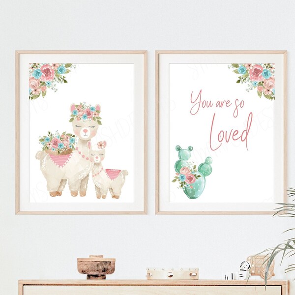 Llama Nursery Print - Etsy