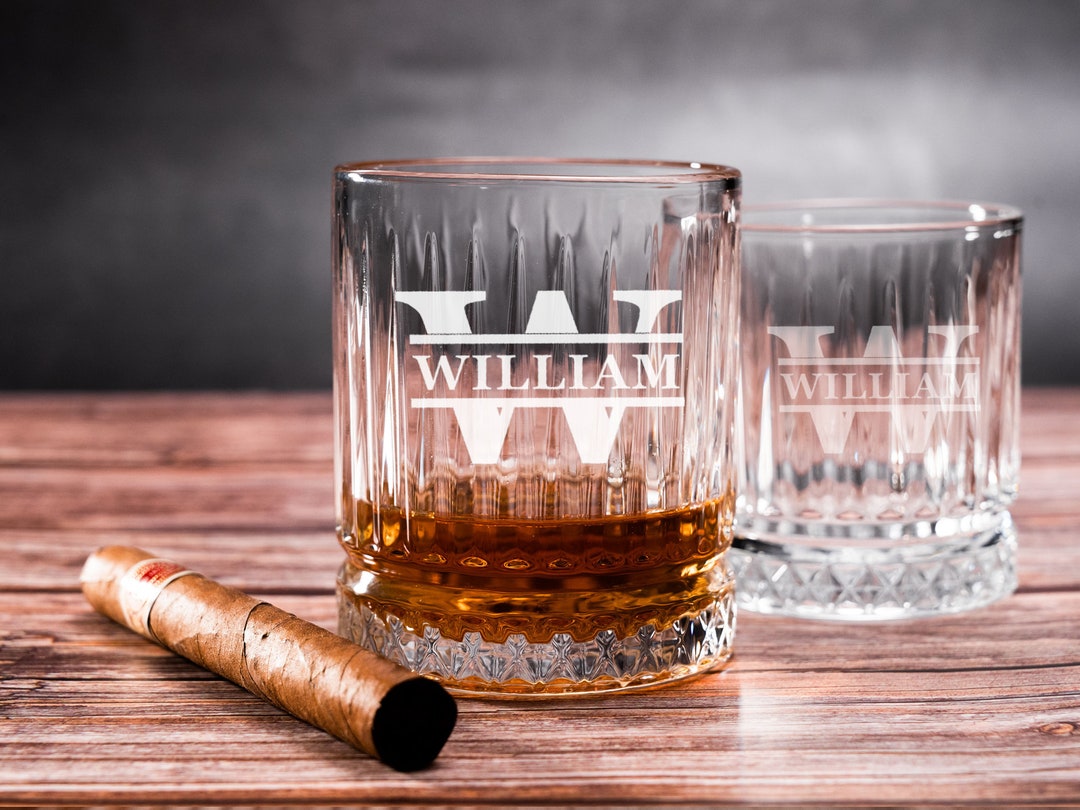 Personalized Whiskey Glass, Engraved Whiskey Glasses With Gift Box ...