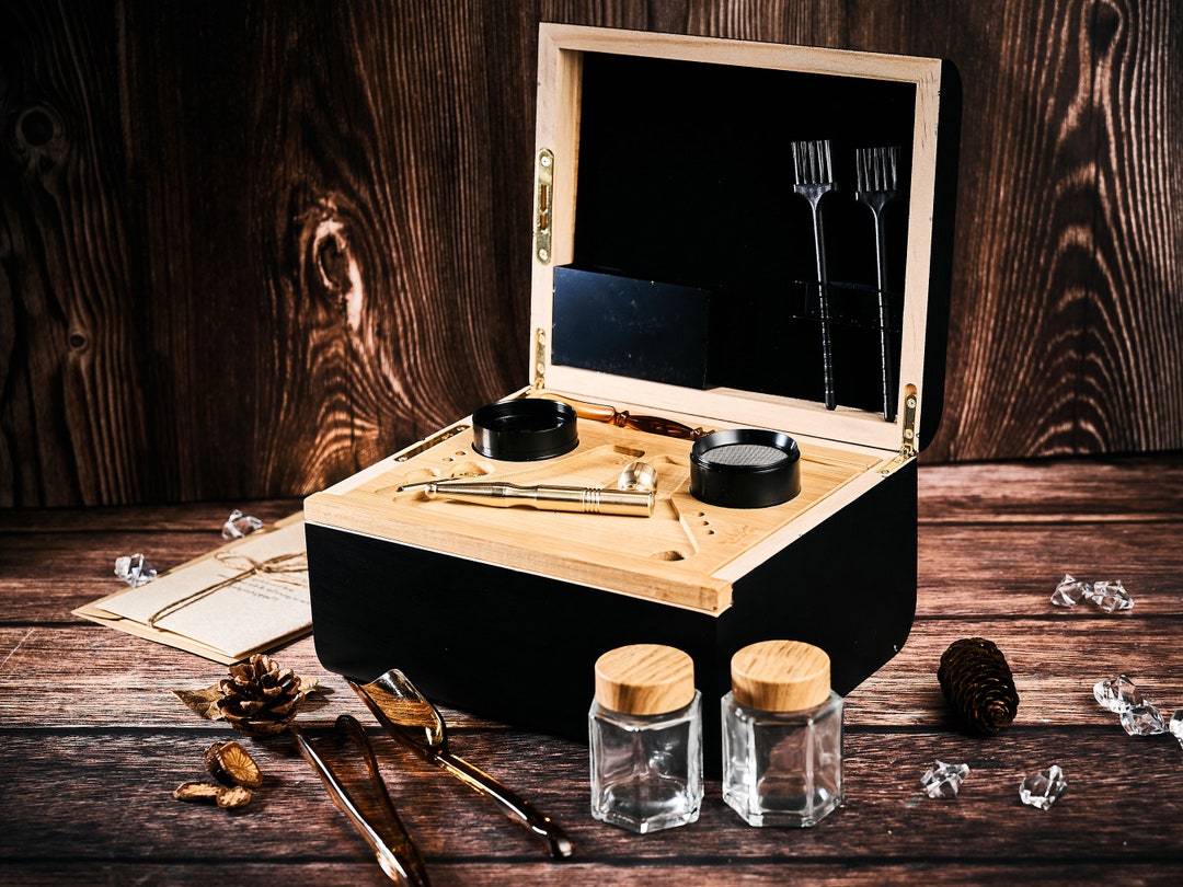 Personalized Premium Stash Box With Lock & Tray, Weed Box With Kits ...