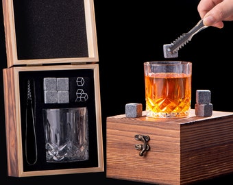 Wooden Whiskey Glass Box - Etsy
