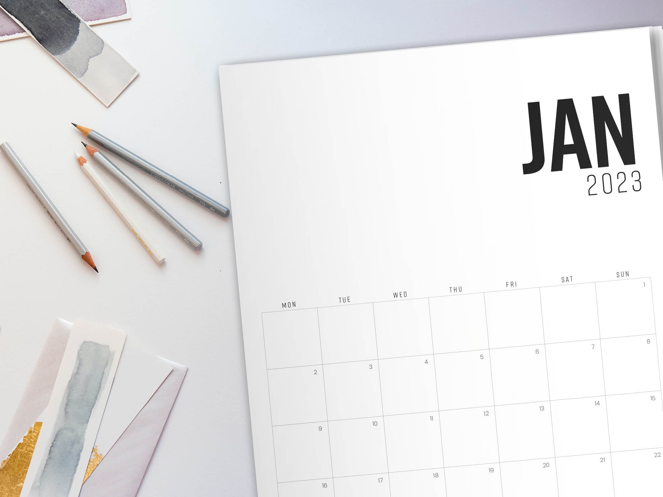 2023 Calendar Printable 2023 Monthly Planner Minimalist - Etsy