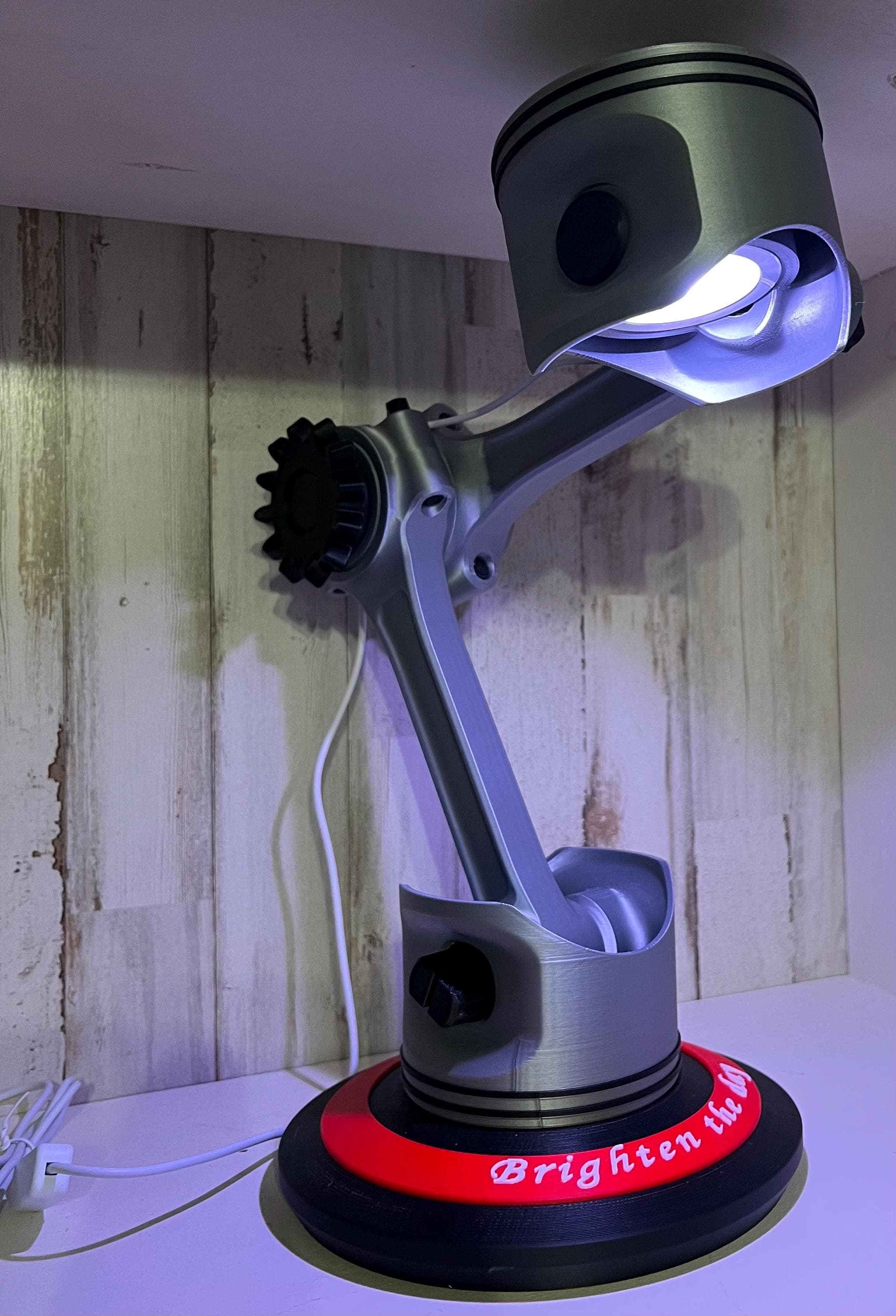 Engine Piston Lamp- for Your Mechanic. 3D Print. - Etsy