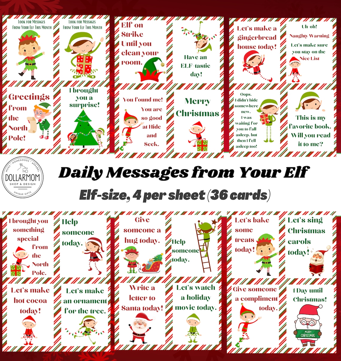 Christmas Games Elf Kit, Printable Elf Activities, Welcome Letter, Elf ...
