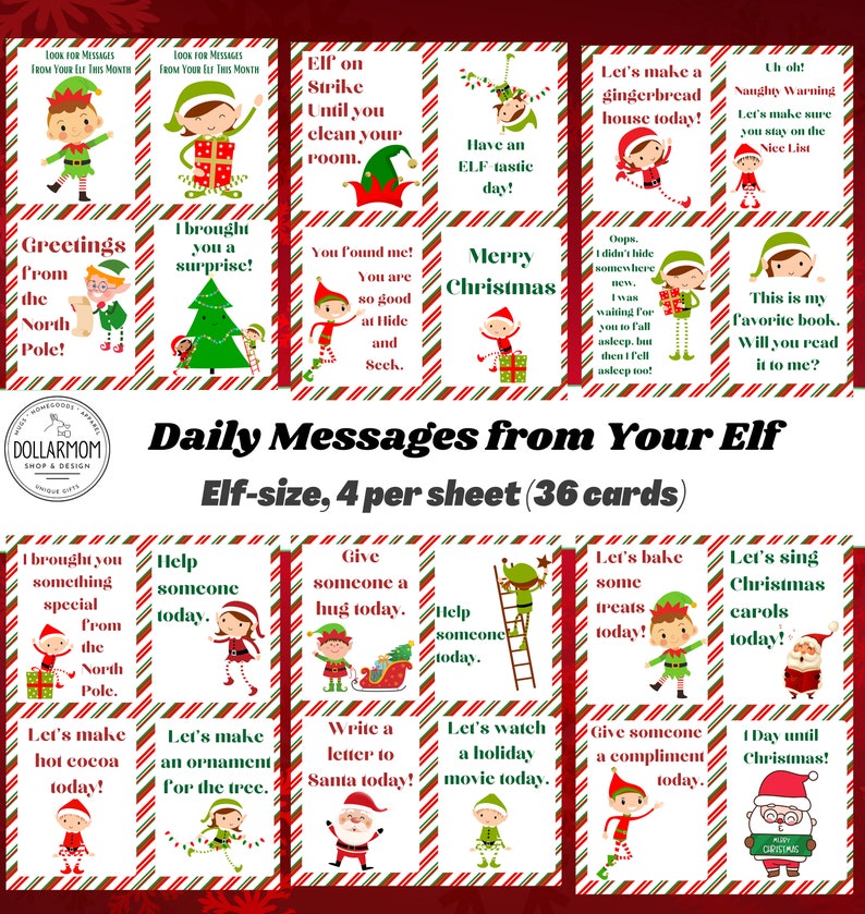 Christmas Games Elf Kit Printable Elf Activities Welcome - Etsy