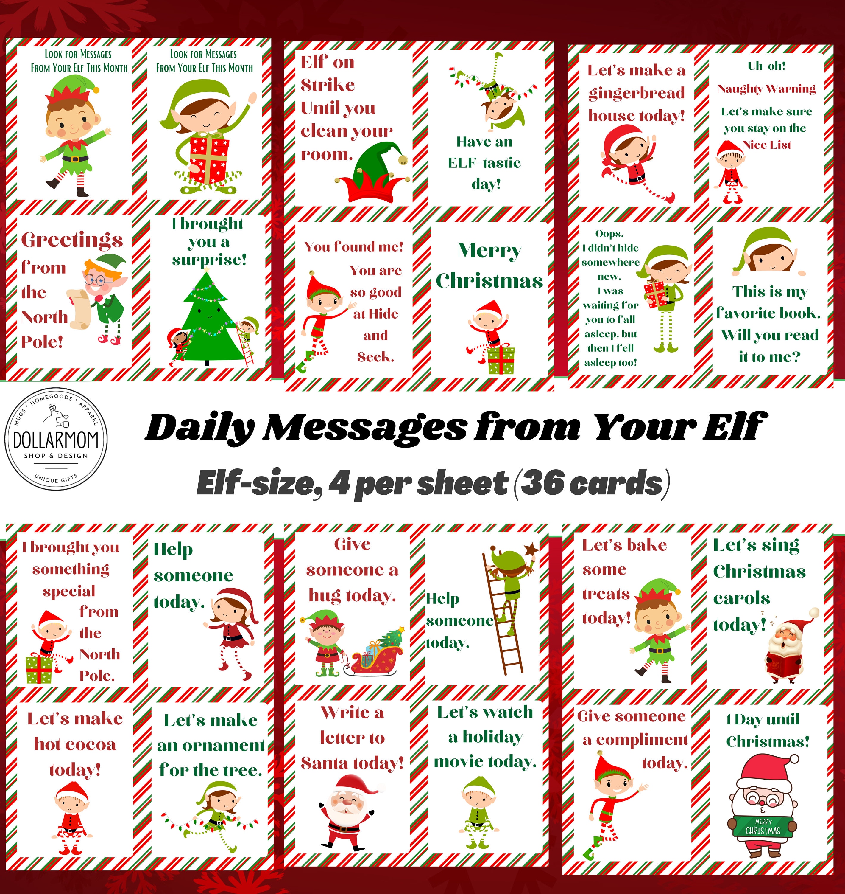 Printable Elf Activities, Welcome Letter, Elf Games, Goodbye Letter ...