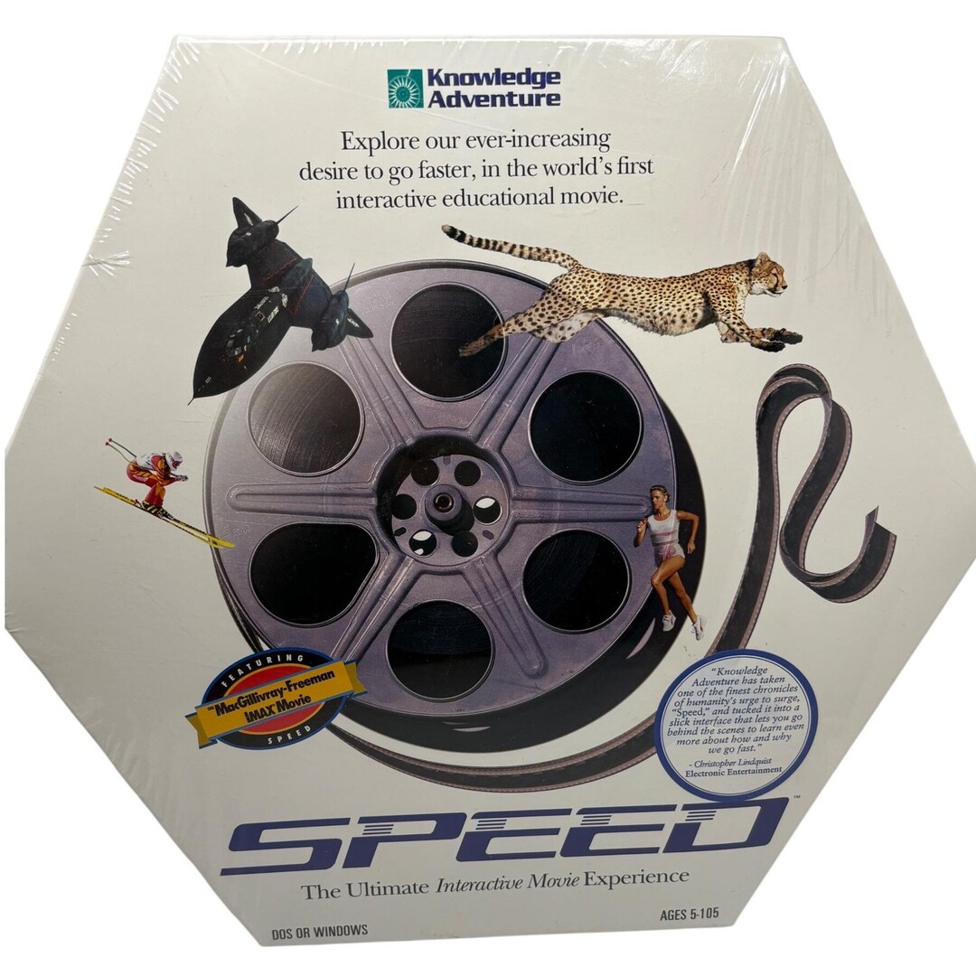 Knowledge Adventure SPEED Interactive Movie DOS Windows PC Game ...