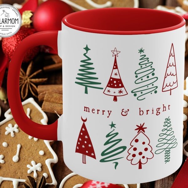 Merry and Bright Mug - Etsy