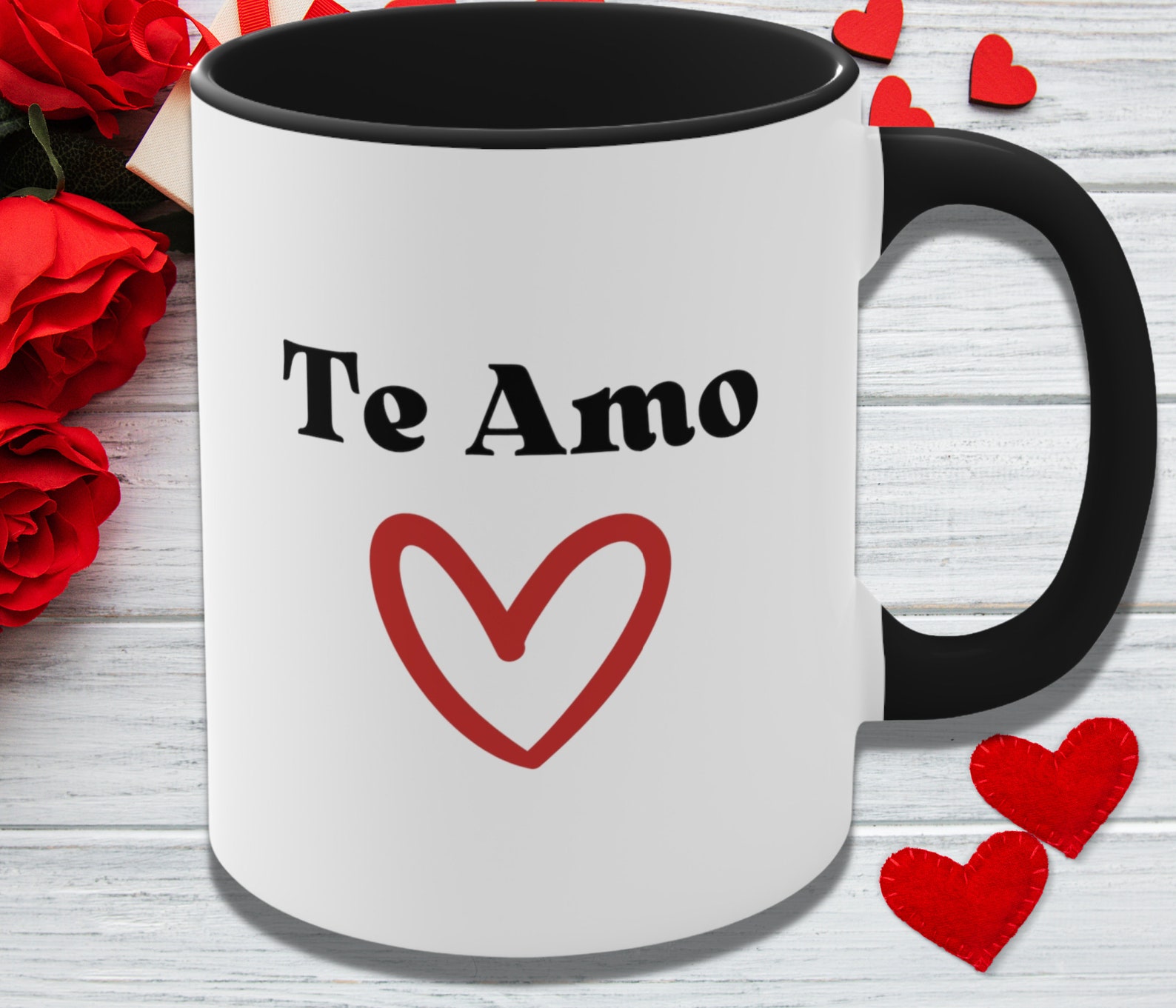 TE AMO Coffee Mug, for Anniversary, Engagement, Christmas, Love Gift ...