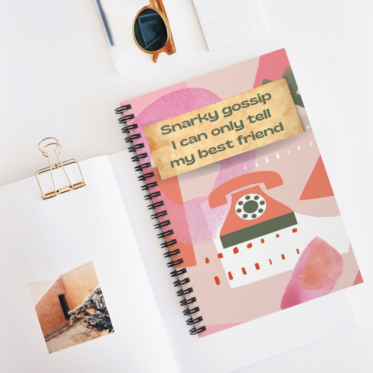 Spiral Notebook, Snarky Gossip I Can Only Tell My Best Friend Gift ...